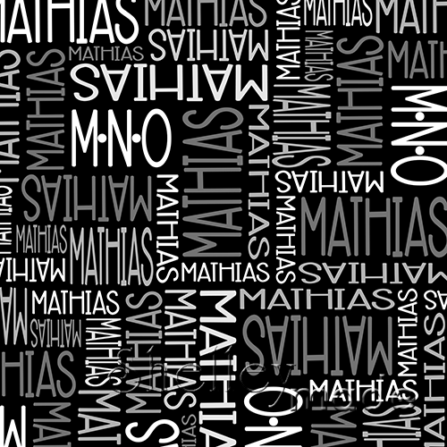 ShelleyMade Personalised Name Fabric Any Name Any Colour