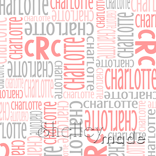 ShelleyMade Personalised Name Fabric Any Name Any Colour